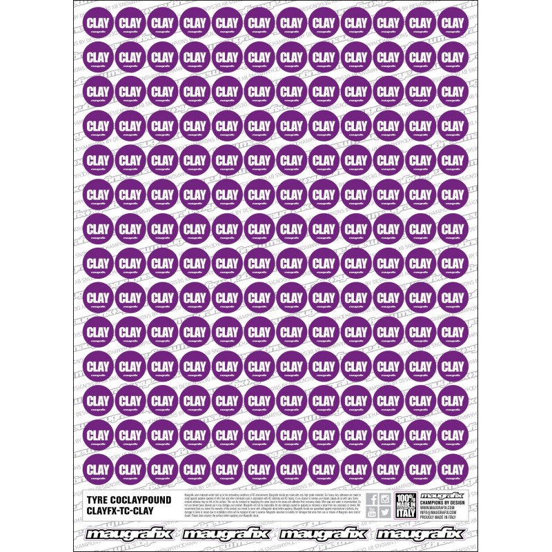 MFX-TC-CLAY - Tire compound sticker Clay